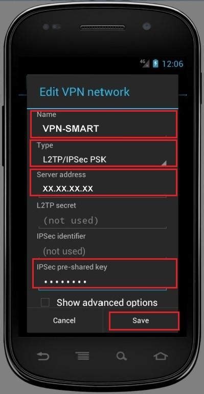 Setup And Configure L2tp Ipsec Psk Vpn On Android