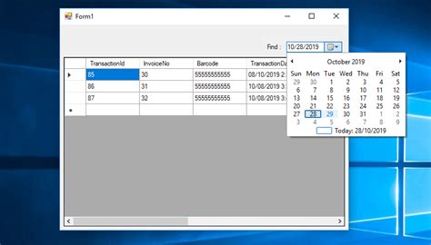 searching data based on date using vb and sql server 2018 free