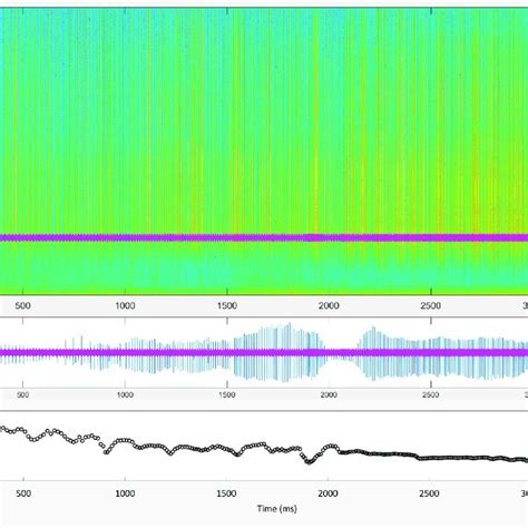 Spectrogram Upper Panel And Waveform Middle Panel Showing 3 5 S Of