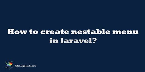 how to create nested menu in laravel cv irando