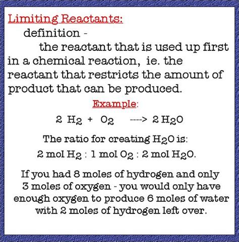 Limiting Reactant Definition The Definition And Small Expl… Flickr