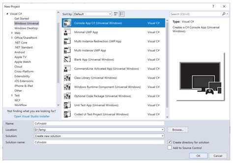 c console uwp applications windows developer blog