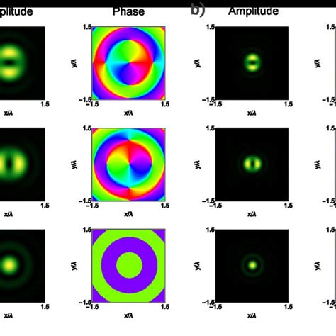 Amplitude And Phase Distributions Of The Electric Field Components