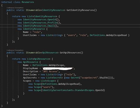 angular identityserver4 core api cannot access userinfo