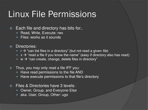 ppt linux permissions powerpoint presentation free download id 1888594