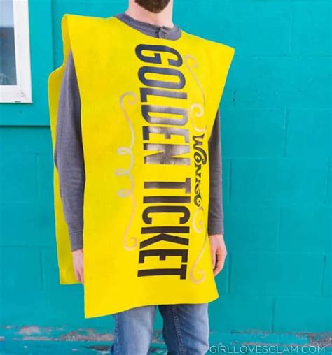 Willy Wonka Golden Ticket Costume Girl Loves Glam