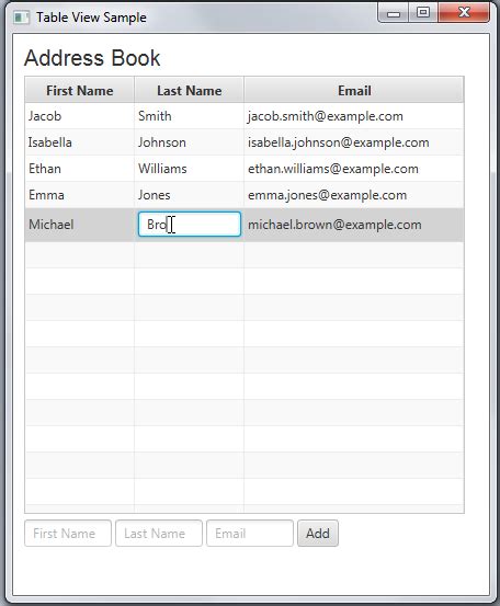13 table view release 8