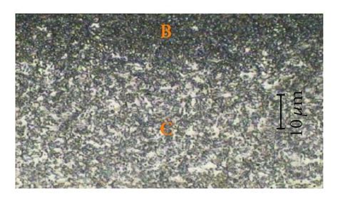 Cross Section Microstructures Of Laser Microtextured Specimen