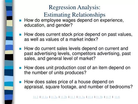 Ppt Regression Analysis Estimating Relationships Powerpoint