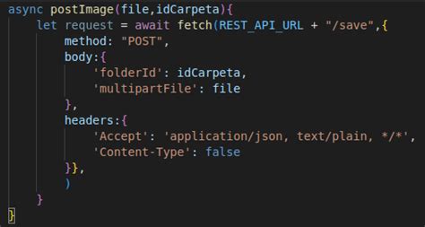 reactjs how to send a multipartfile to an api using react and spring