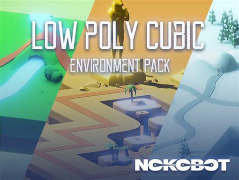 low poly cubic environment 3d 景色 unity asset store