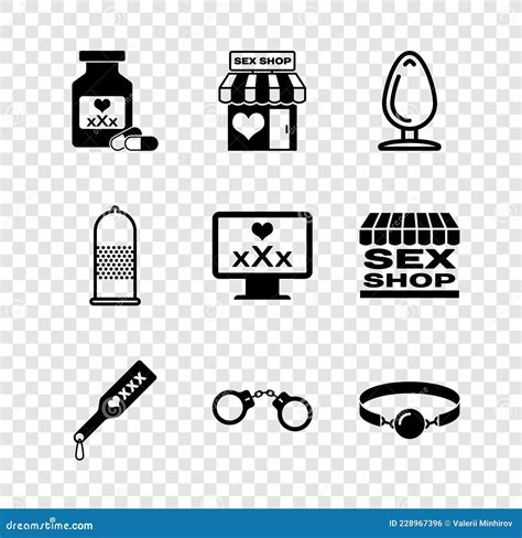 Set Bottle With Pills For Potency Sex Shop Building Anal Plug