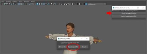 maya bridge exporting animation with a character from maya into daz
