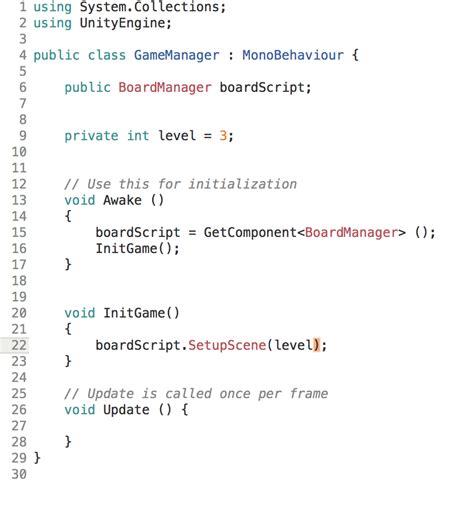 why does it say the type or namespace boardmanager could not be found