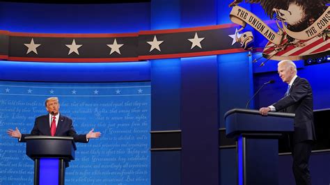 In Calmer Debate Biden And Trump Offer Sharply Different Visions For