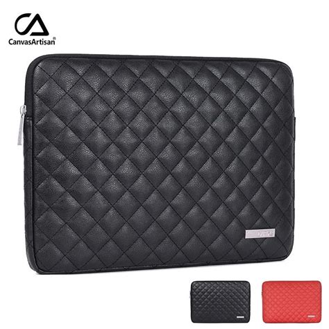 Brand Pu Leather Laptop Bag 11 12 13 14 15 6 17 Inch Man Lady Sleeve