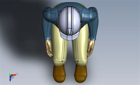 坐姿175cm工人人体模型 Solidworks 2018 模型图纸下载 懒石网