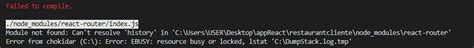 reactjs node modules react router index js module not