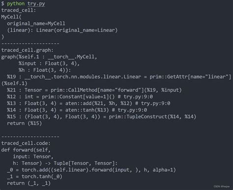 torchscript 将动态图转为静态图 模型部署 jit torch jit trace torch jit script