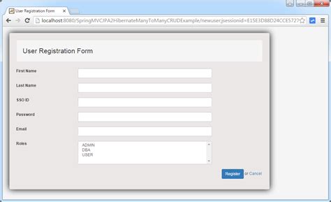 spring 4 mvc jpa2 hibernate many to many example websystique