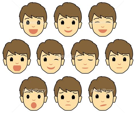 顔のアイコン 男 イラスト素材 [ 4956185 ] フォトライブラリー Photolibrary