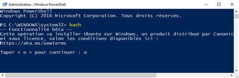 utiliser le shell bash de linux sous windows 10 blog eugenetoons