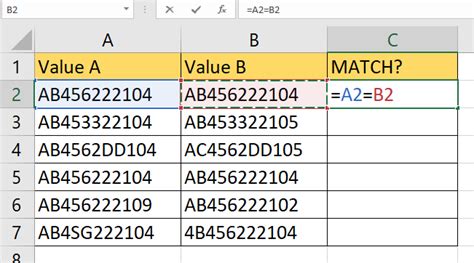 how to compare two cells in excel sheetaki