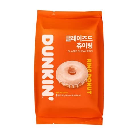 던킨 글레이즈드 츄이링 도넛 48g 4 홈플러스
