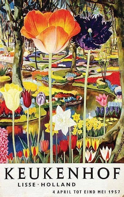 Famous Tulip Festival In The Netherlands Photo Vintage Vintage Ads