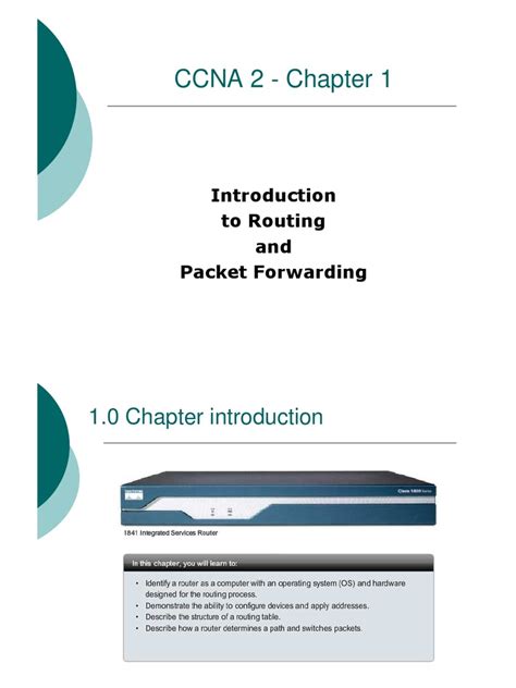 Pdf Ccna2 Chapter1 Introduction To Routing And Packet Forwarding[1