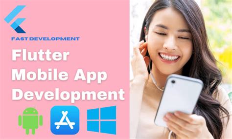 do mobile app development in ios and android app using flutter by