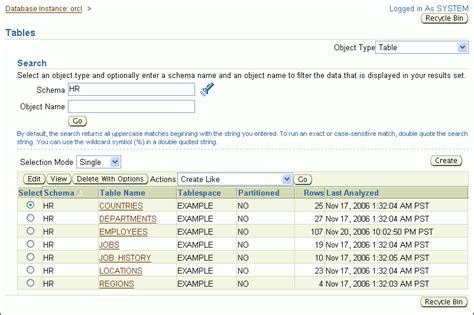 oracle 12c create table as select i decoration ideas