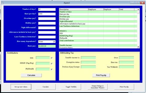 philippines payroll calculator free source code tutorials and articles