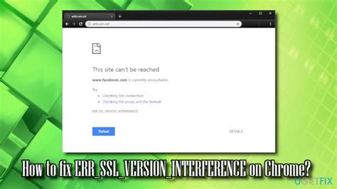 how to fix err ssl version interference on chrome csdn博客