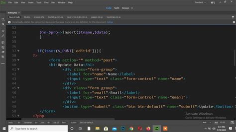 update or edit data from mysql table using oops in php with easyway