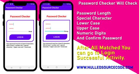 how to check password pattern in android nulled source code nsc