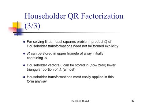 linear least squares part 2 computational physics lecture slides docsity