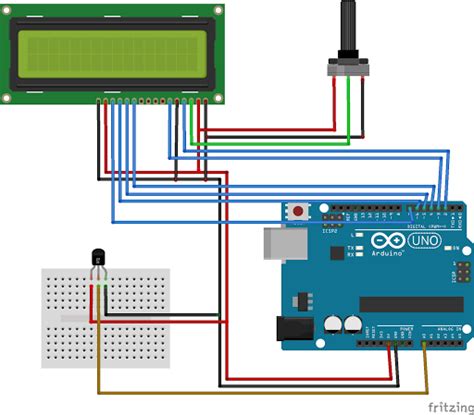 digital thermometer using arduino and temperature sensor lm35