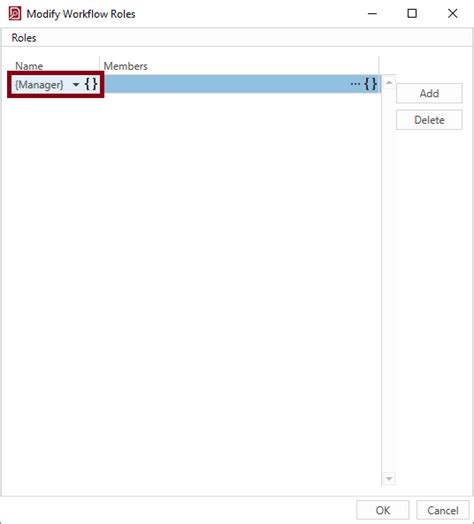 modify workflow roles action