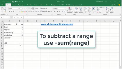 how to subtract multiple cells in excel quora