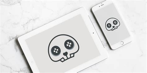 skull game logo template by cmonica codester
