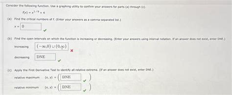 Solved Consider The Following Function Use A Graphing