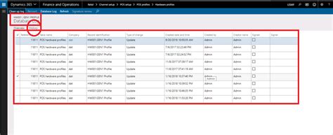 how to know the database log for the current record in dynamics 365