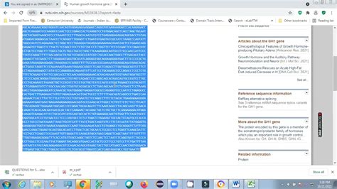 How To Find Nucleotide Protein Sequence Of A Gene In Ncbi Youtube