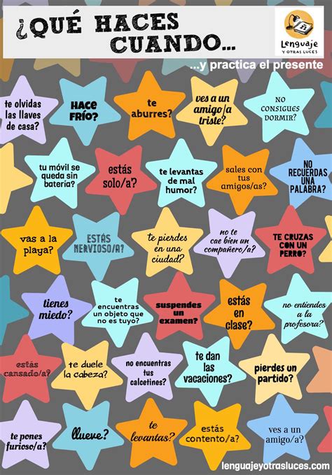 Actividad Para Practicar El Presente De Indicativo I Lenguaje Y