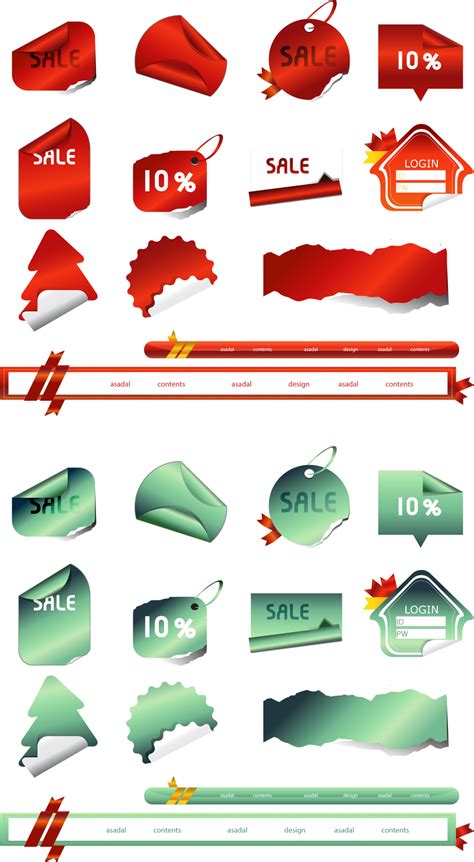 angular vector of tag stickers vector download