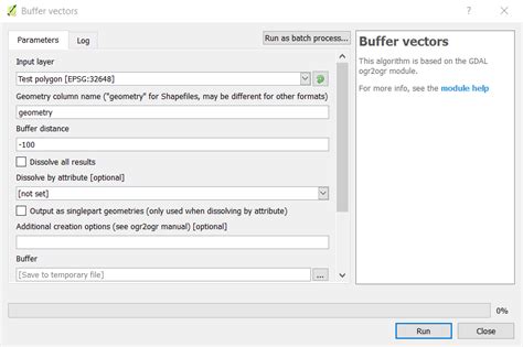 qgis fixed buffers and interior buffers are not working for a polygon