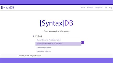 ‘syntaxdb the programming syntax “search engine” for coders files fort