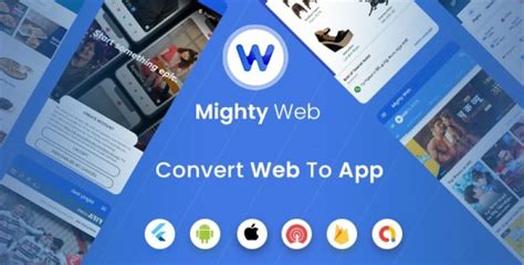 mightyweb flutter webview convert your website to an app admin