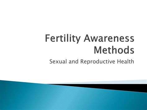 Ppt Fertility Awareness Methods Powerpoint Presentation Free